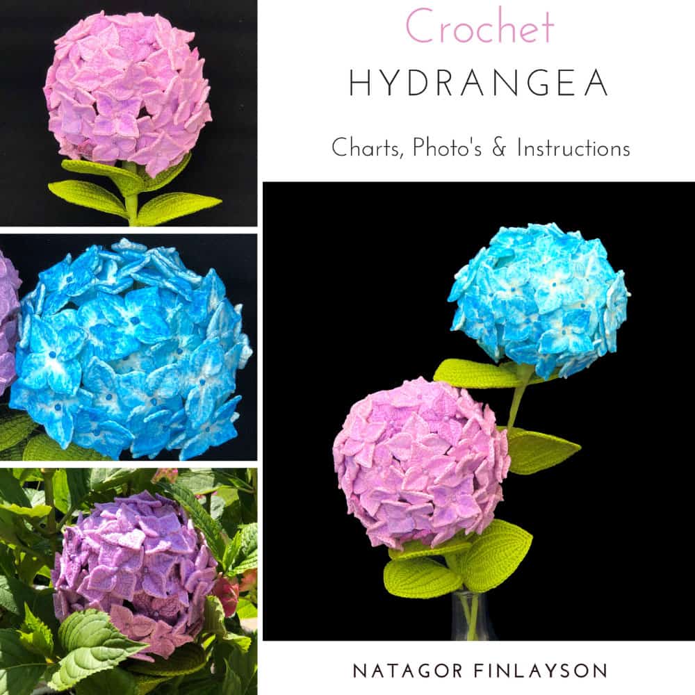 Crochet Hydrangea Pattern - Natagor Finlayson