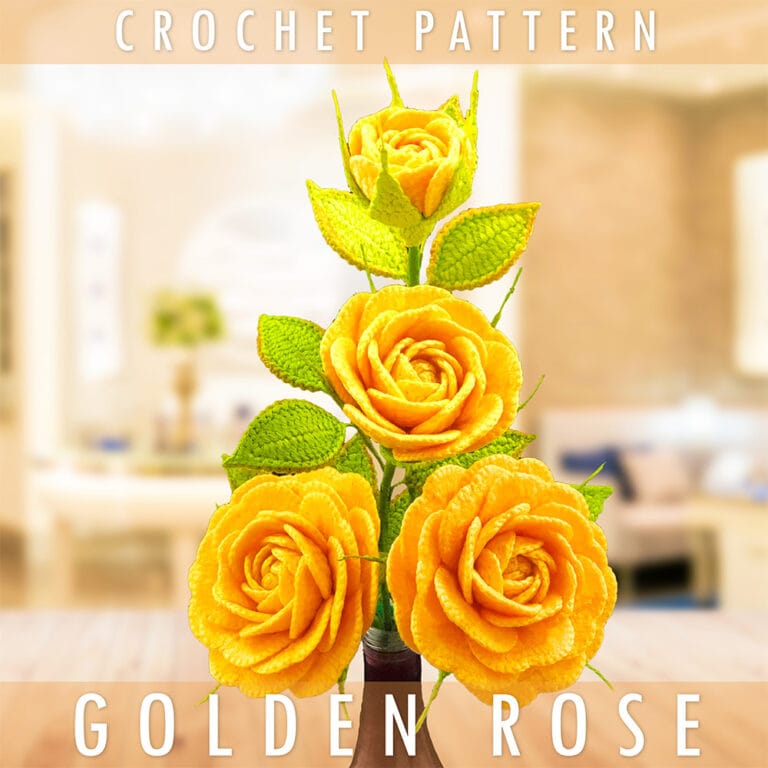 Mini Rose Crochet Pattern - Natagor Finlayson