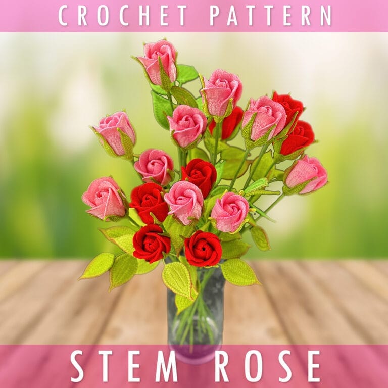 Mini Rose Crochet Pattern - Natagor Finlayson